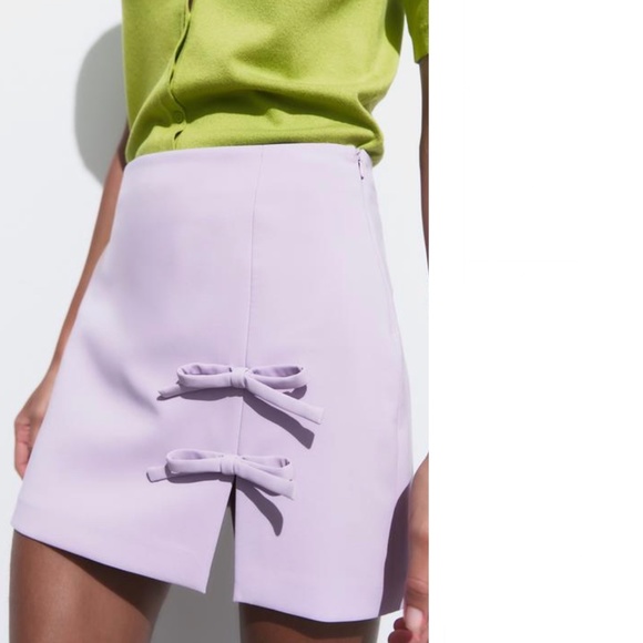 Zara | Skirts | Zara Bow Mini Skirt 2827323 | Poshmark